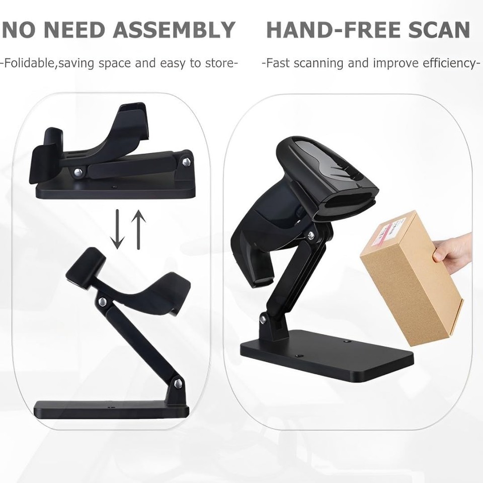 Universal Scanner Holder,Adjustable Barcode Scanner Stand,No Assembly ...