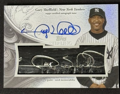 2025 Topps Sterling Nameplate Gary Sheffield GAME USED BAT BARREL AUTO ...
