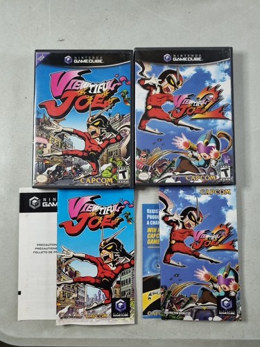 Viewtiful Joe 1 and 2 Nintendo GameCube Lot Of 2 Games Complete CIB ...