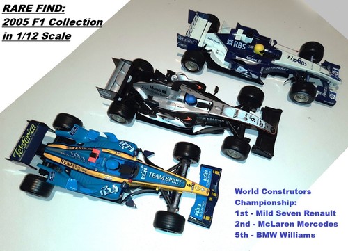 RARE VINTAGE 1/12 2005 F1 Collection: Renault R25, McLaren MP4-20 ...