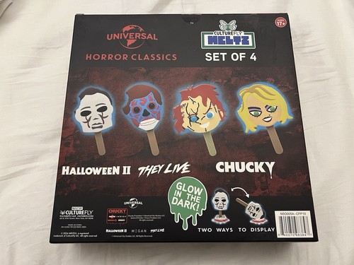 NYCC 2024 Exclusive CultureFly Horror Meltz Box Set of 4 Glow In The ...