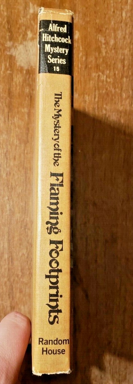 VTG BOOK "THE MYSTERY OF THE FLAMING FOOTPRINTS" ALFRED HITCHCOCK ...
