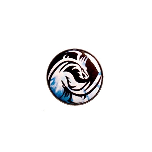 Cool Dragon Button Pin Dark Night Sky Black Blue Backpack Jacket Pin 1 ...