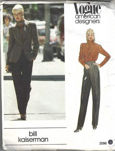 Vogue Designer Pattern 2596, Kaiserman Jacket, Blouse & Pants, Size 10 ...