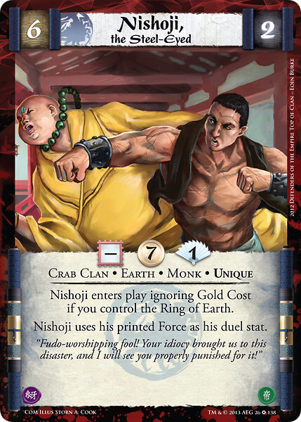 Legend of the Five Rings L5R CCG CoM Coils of Madness Nishoji | eBay
