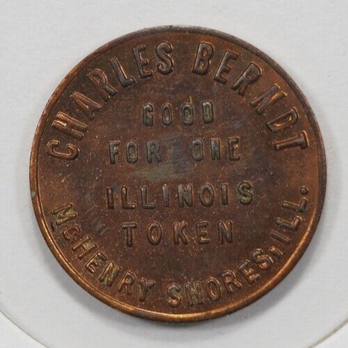 1976 Charles Berndt Good for Illinois Token McHenry Shores Dealer Trade ...