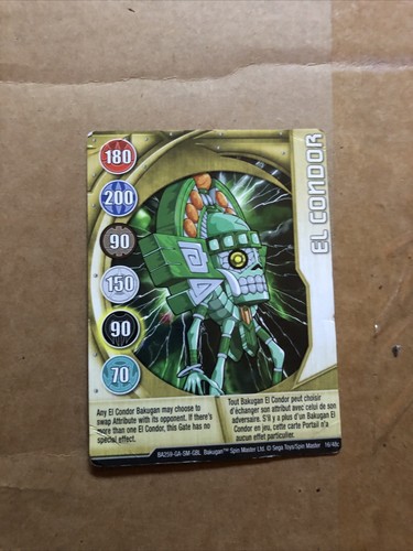 BAKUGAN Battle Brawlers "EL CONDOR" Metal Card 16/48C BA269 | eBay
