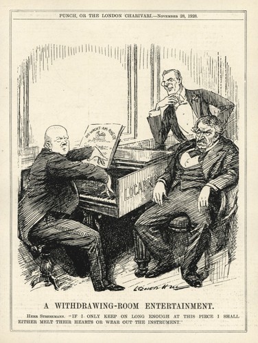 Rare 1928 British Cartoon - BRIAND - Gustav Stresemann - CHAMBERLAIN ...