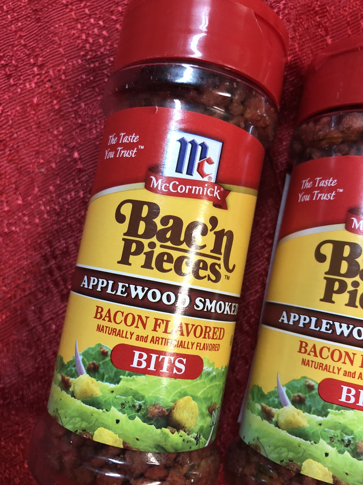 Lot Of 3 McCormick Bac'n Pieces Applewood Smoked Bacon Flavored Bits | eBay