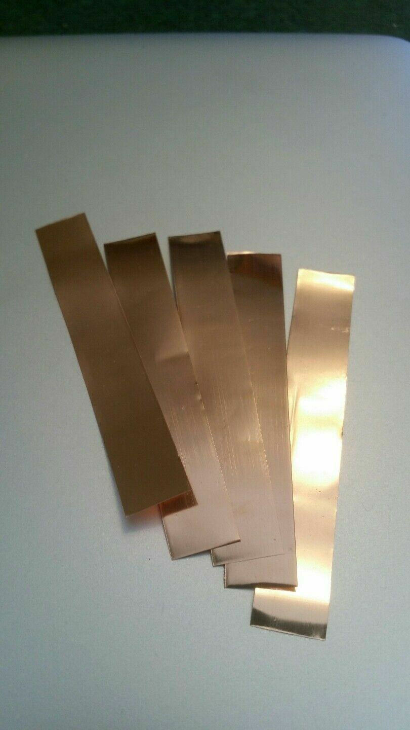 copper Shim Stock .002 Thick 0.5" Wide 20 inch long, 002 0.002 soft | eBay