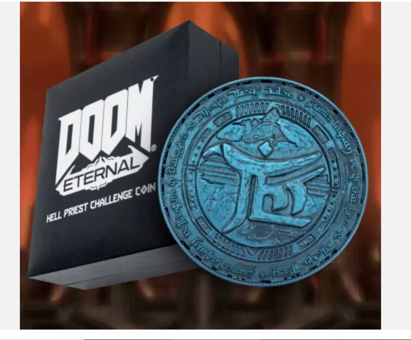 Doom Eternal Hell Priest Challenge Coin brand new | eBay