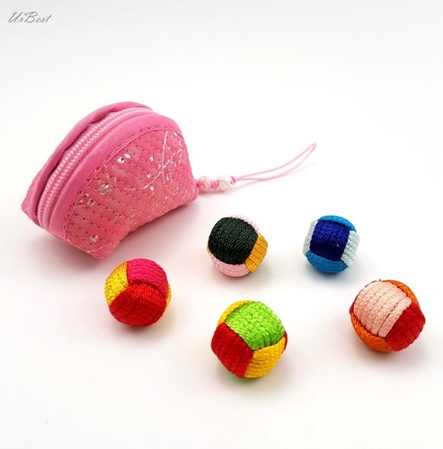 Korean Traditional Catching play Gonggi Kongki Jackstone Game 1Pink ...
