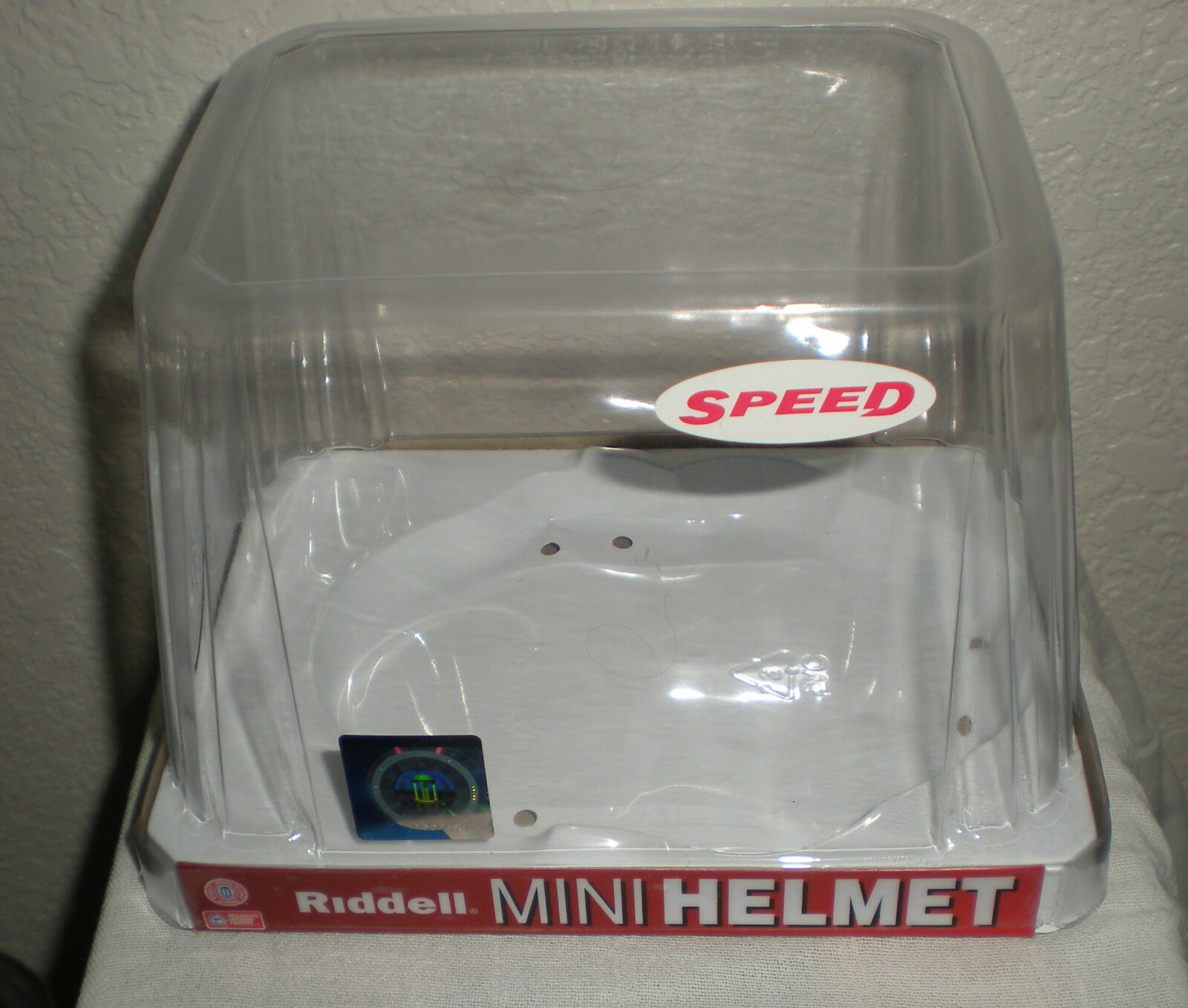 Riddell Speed NCAA / NFL Mini Helmet Display Case / Container Empty Box ...