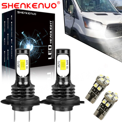 Fits For Ford Transit Custom 12-20 LED Low Dip/Side Light Beam ...