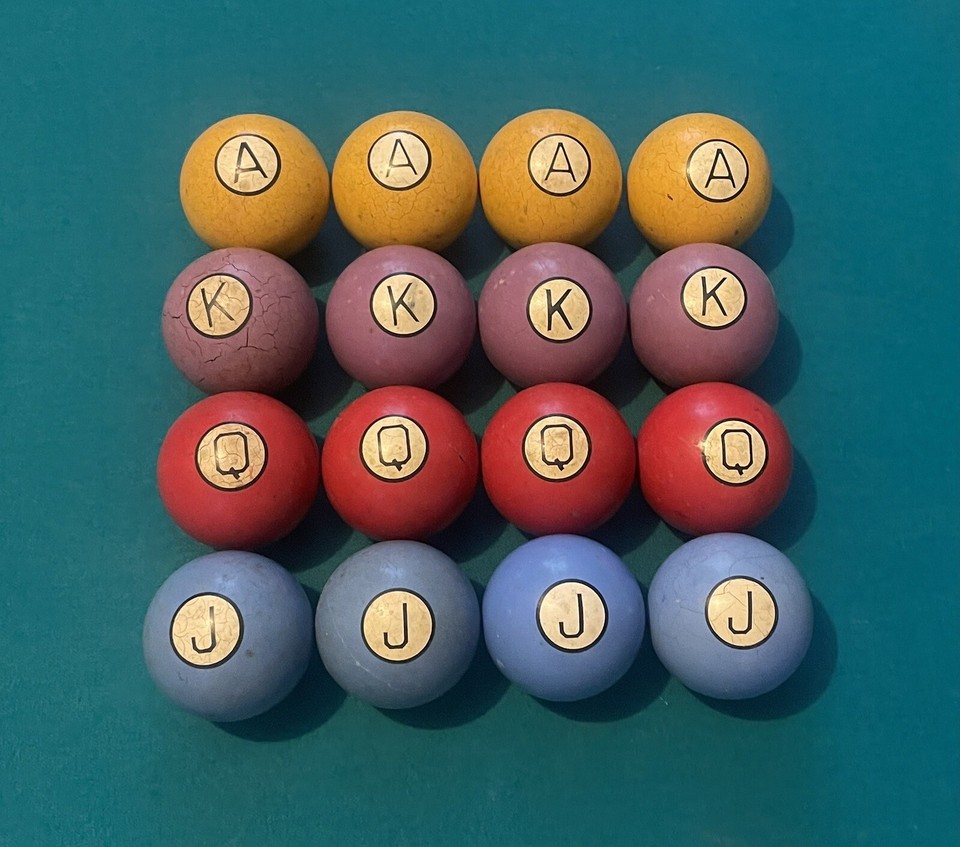 Antique Vintage Poker Billiard Pool Balls | eBay