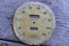 Old vintage 1933-34 Ford speedometer Face Plate Waltham 4 1/2" ratrod ...