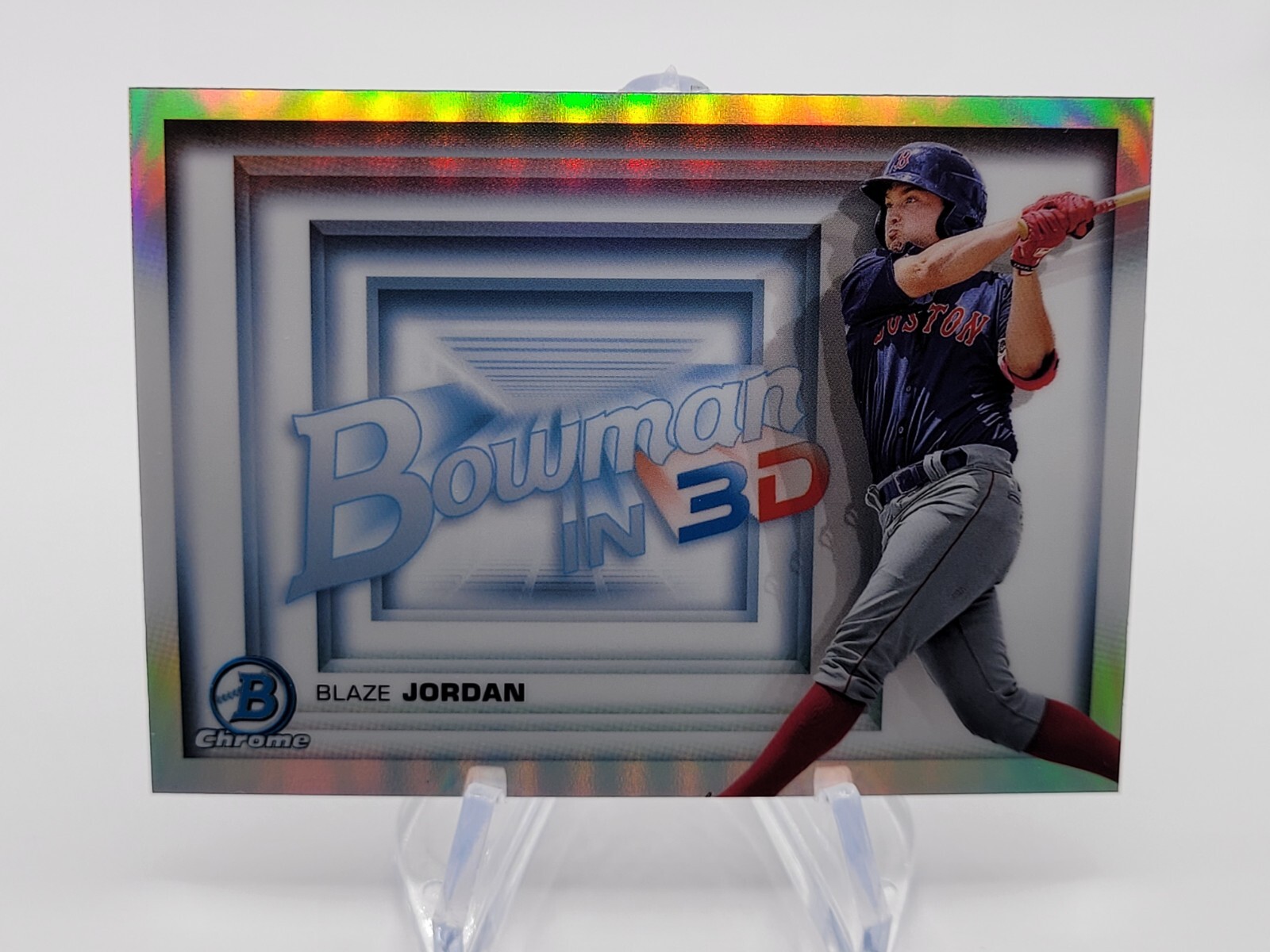2022 Bowman Chrome Blaze Jordan Bowman in 3D Insert BOSTON RED SOX B3D ...