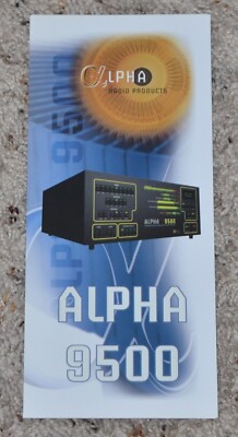 BROCHURE: ALPHA 9500 LINEAR AMPLIFIER | eBay