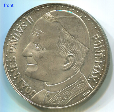 AG008 Vatican Pope Joannes Paulus, John Paul II, Pieta, silver plated ...