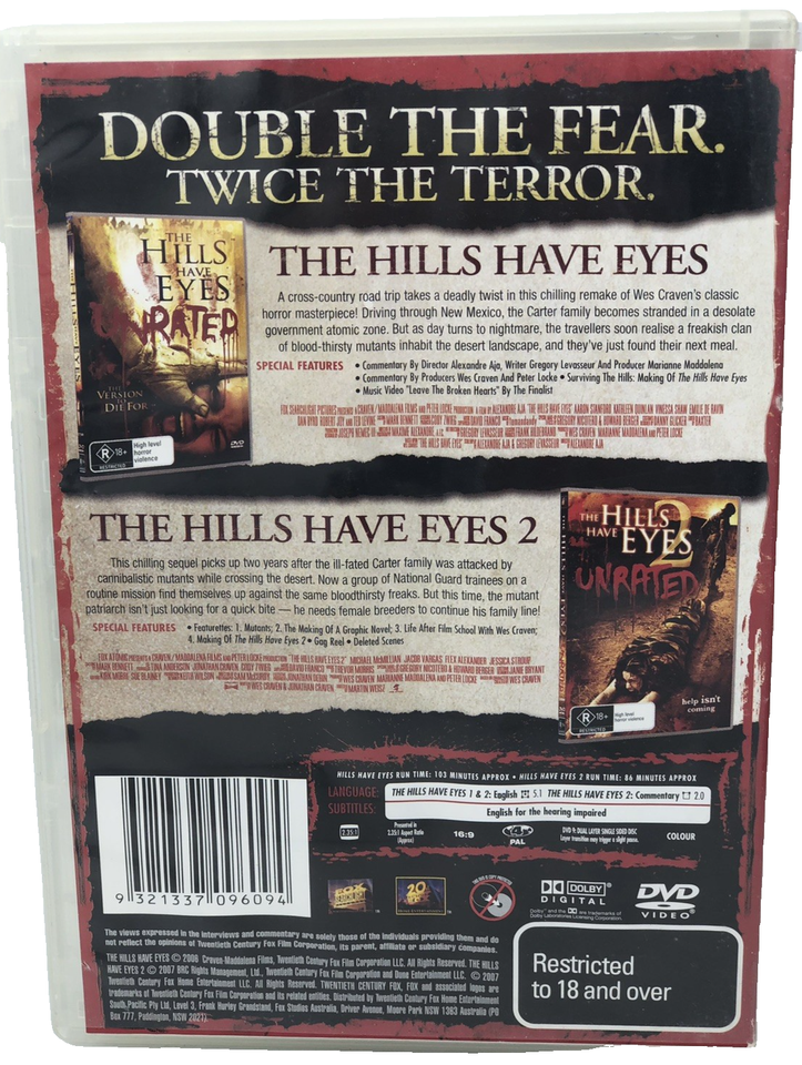 Horror DVDs Bundle 9 Titles Friday the 13th Freddy vs Jason Hannibal R4 ...