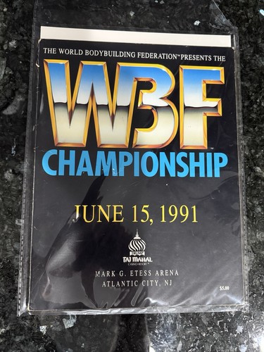 WBF Championship Program 1991 World Bodybuilding Federation WWF Titan ...