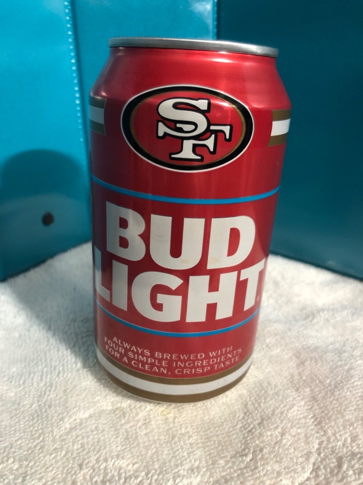 New 2025 San Francisco 49ers Commemorative NFL Bud light beer Can | eBay