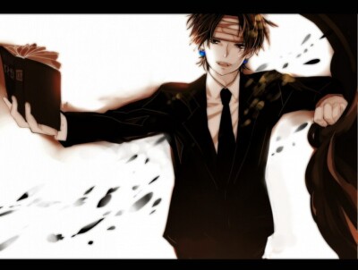 Anime hunter chrollo lucilfer holding book open pixiv Stitched Gaming ...