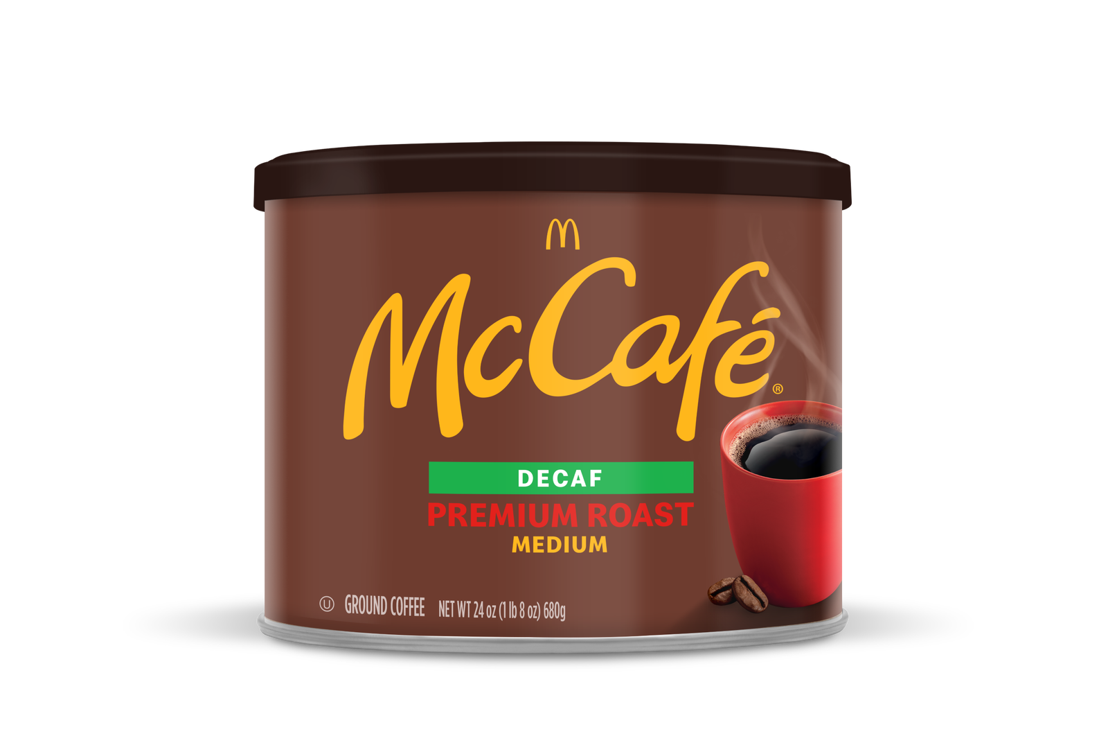 McCafe Premium Roast Decaf, Ground Coffee, Decaffeinated, 24oz. Canned ...