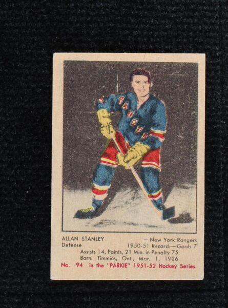 1951-52 Parkhurst - #94 Allan Stanley (RC) for sale online | eBay