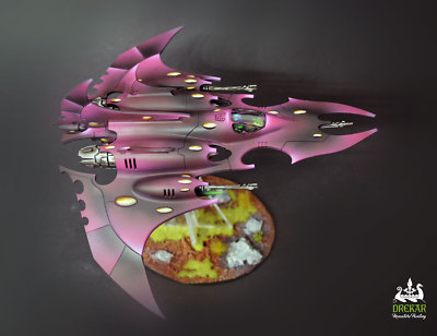 Razorwing Jetfighter Drukhari Dark eldar warhammer 40K ** COMMISSION ...