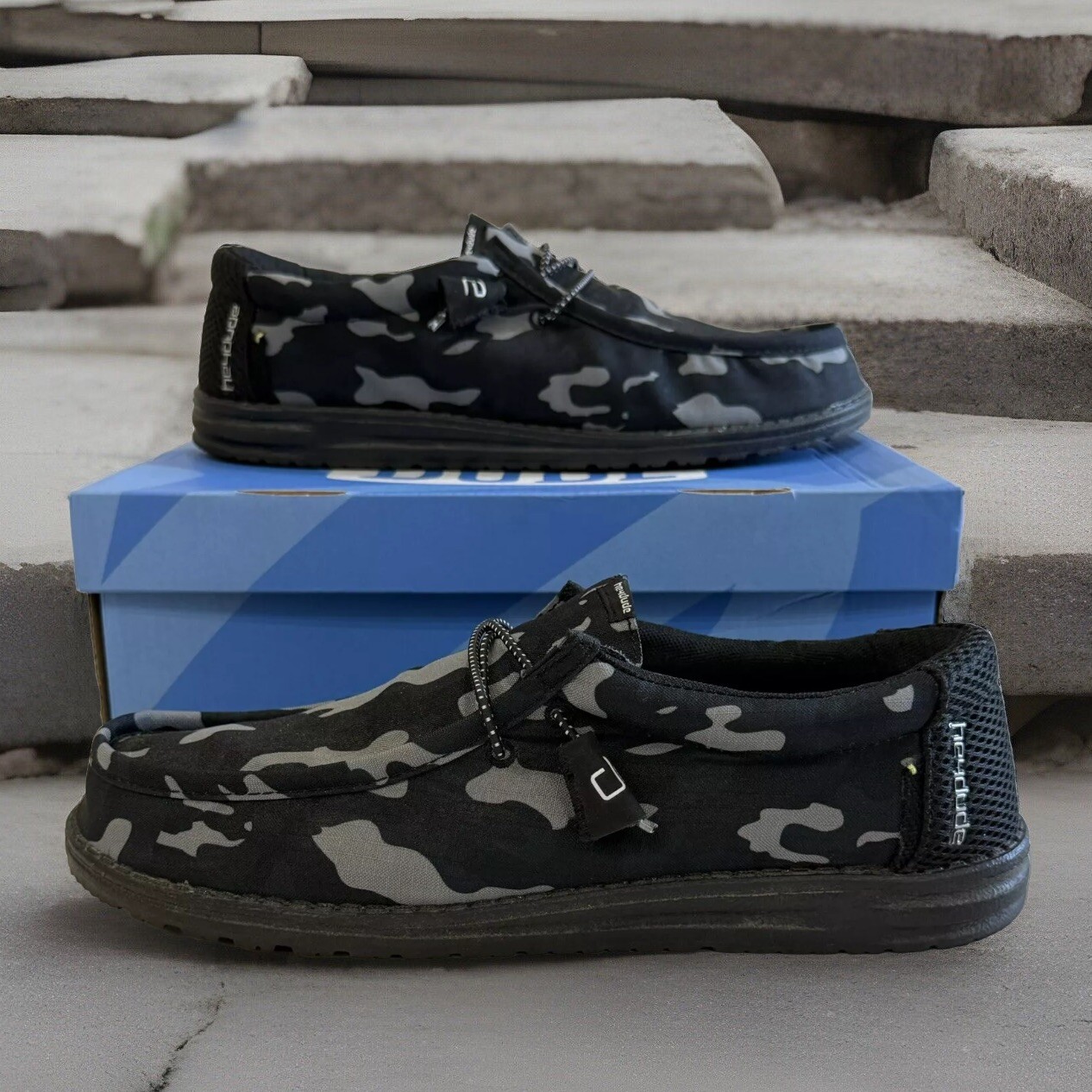 Hey Dude Wally Eco Ascend Ripstop Phantom Shoe ~ Men’… - Gem