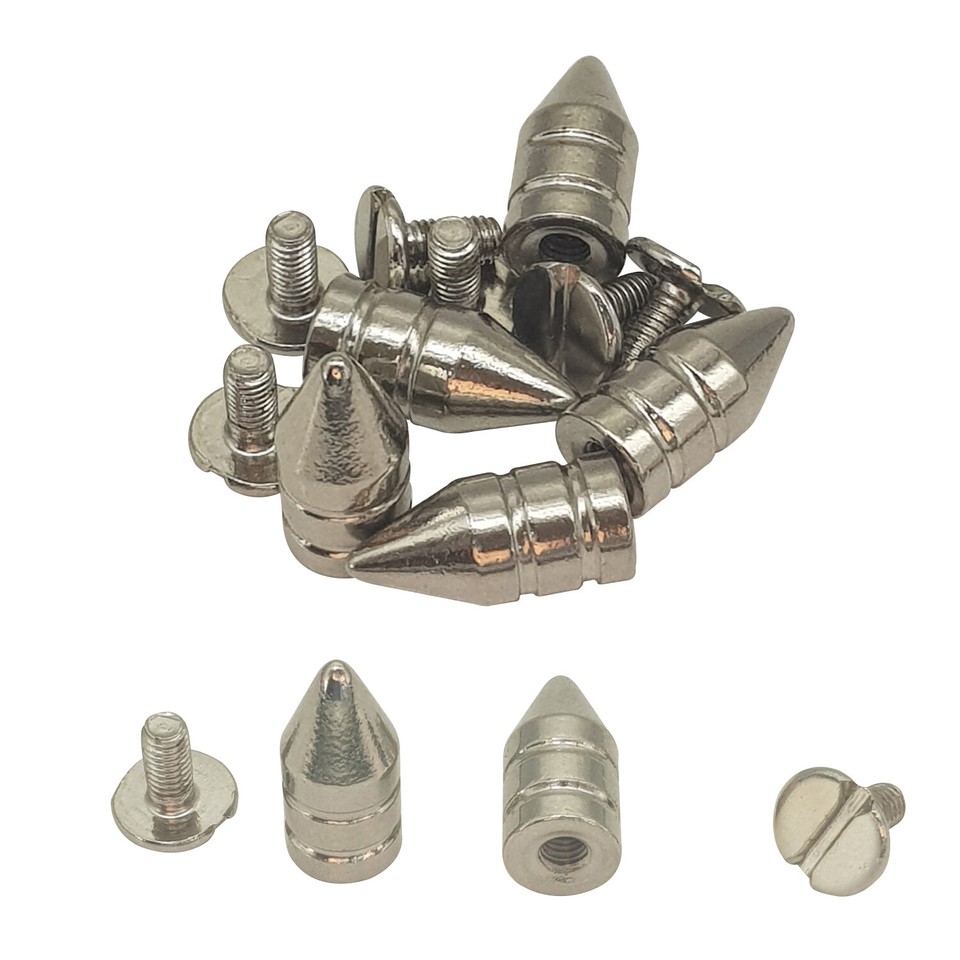 10-100pcs Screw Bullet Rivet Tree Spikes Studs Spots DIY Rock Punk 7X15 ...