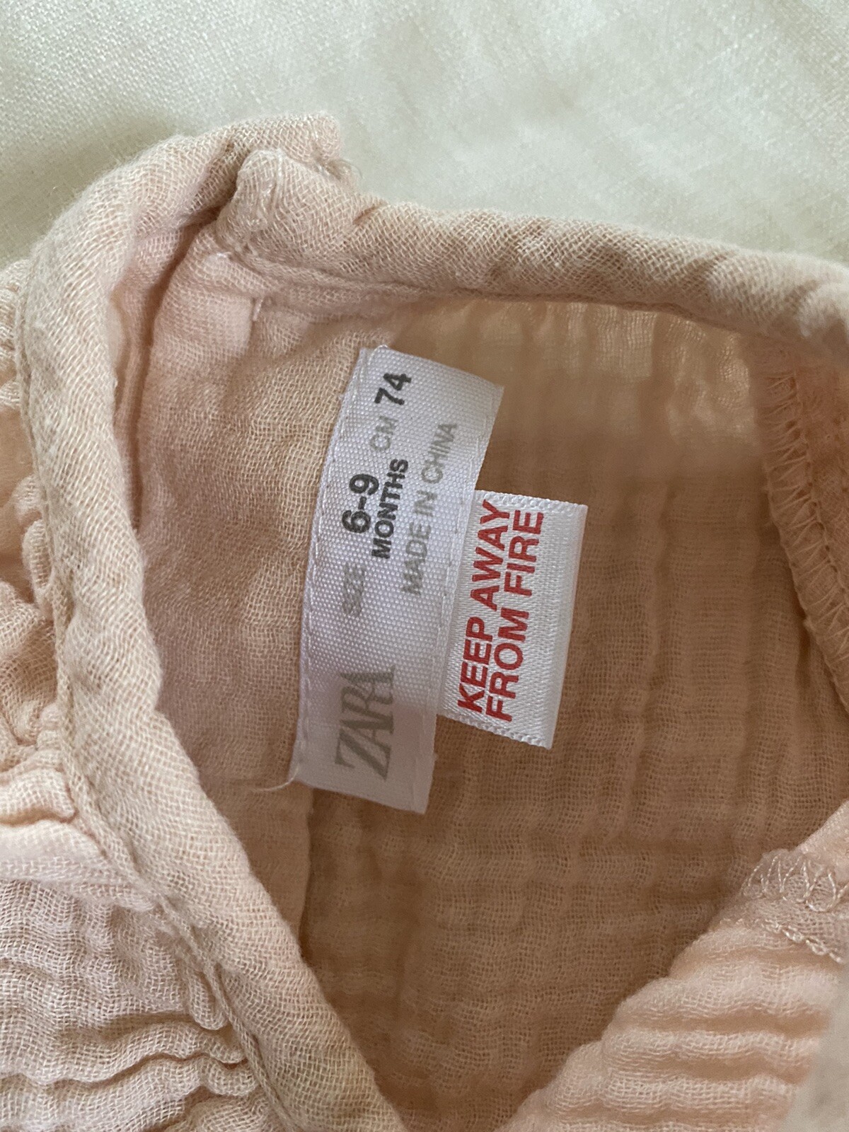 ZARA COTTON GAUZE PINK RUFFLE DRESS AND LACE BLOOMERS… - Gem