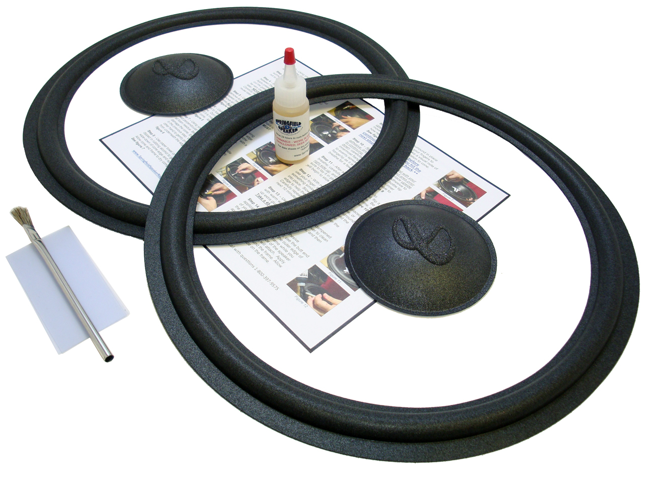Complete Infinity 15" SM152 Speaker Repair Kit w/ Logo Caps - 2INF15 ...
