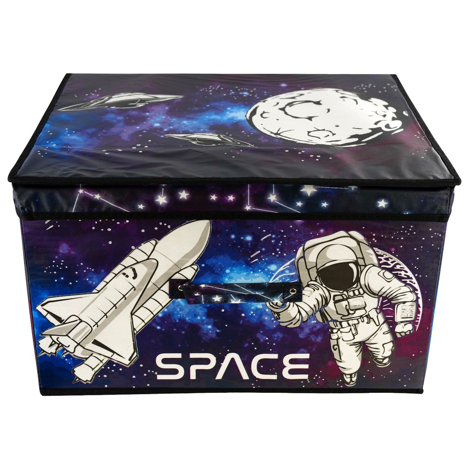 Large Collapsible Storage Box Folding Jumbo Storage Chest Kids Room Toy ...