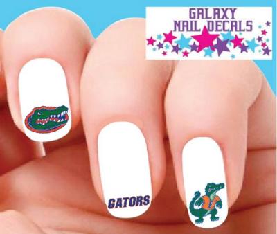 Waterslide Nail Decals - Set of 20 Florida Gators Assorted | eBay UK
