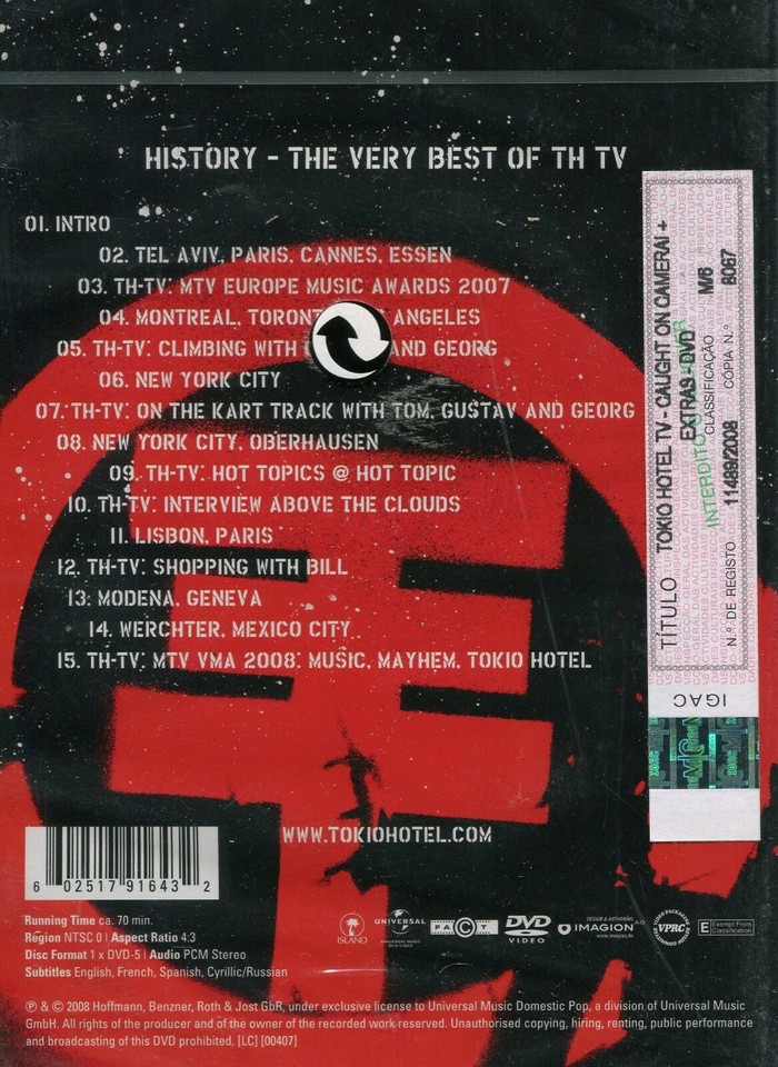 Tokio Hotel TV : Caught on camera (DVD) | eBay