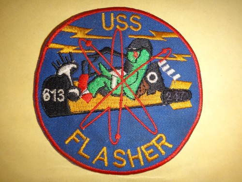 États-Unis Marine Uss Clignotant SSN-613 sous-Marin Guerre Froide Patch ...