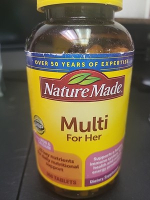 Nature Made 120 Multivitamin For Her - Women's Nutritional Support Exp ...
