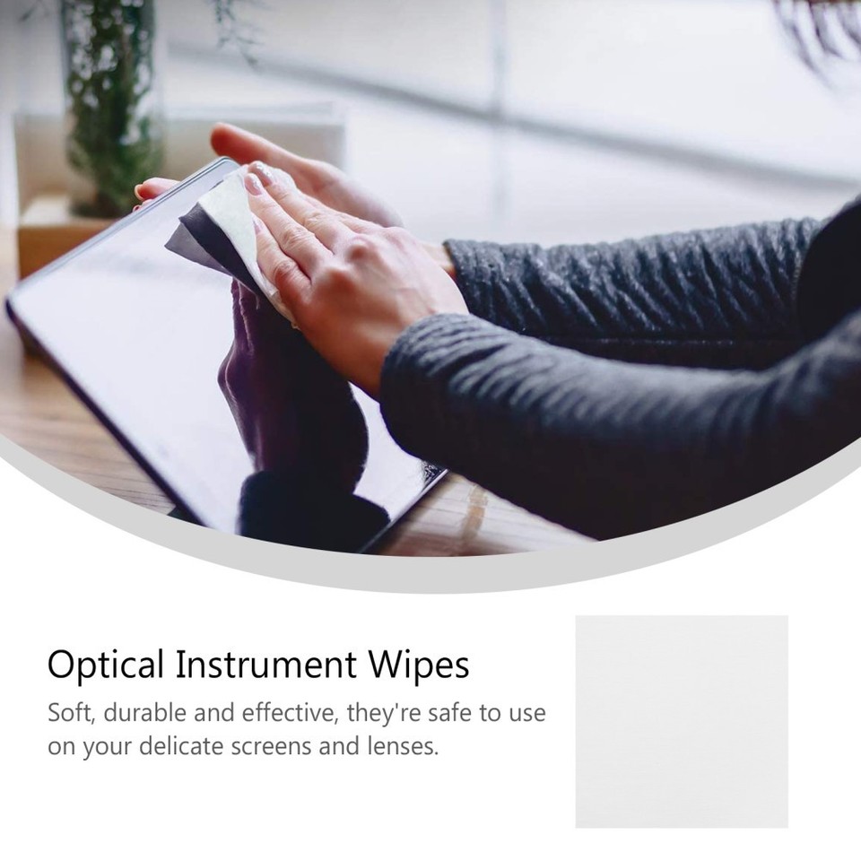 100pcs Industrial Superfine Fiber Lens Cleaning Cloths Wiping Cloths ...