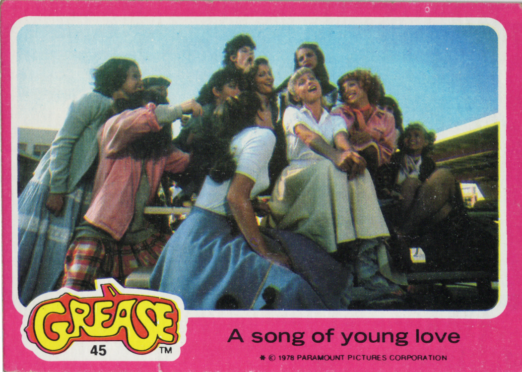 Grease The Movie Puzzle Card 1978 Paramount Pictures #45 With Top ...
