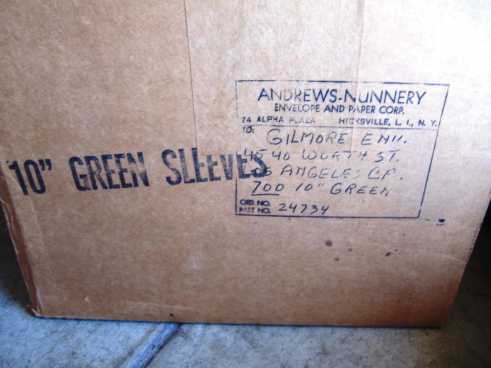 Brand New 200 Great 10 inch RECORD SLEEVES 78 RPM Green Storage Jazz ...