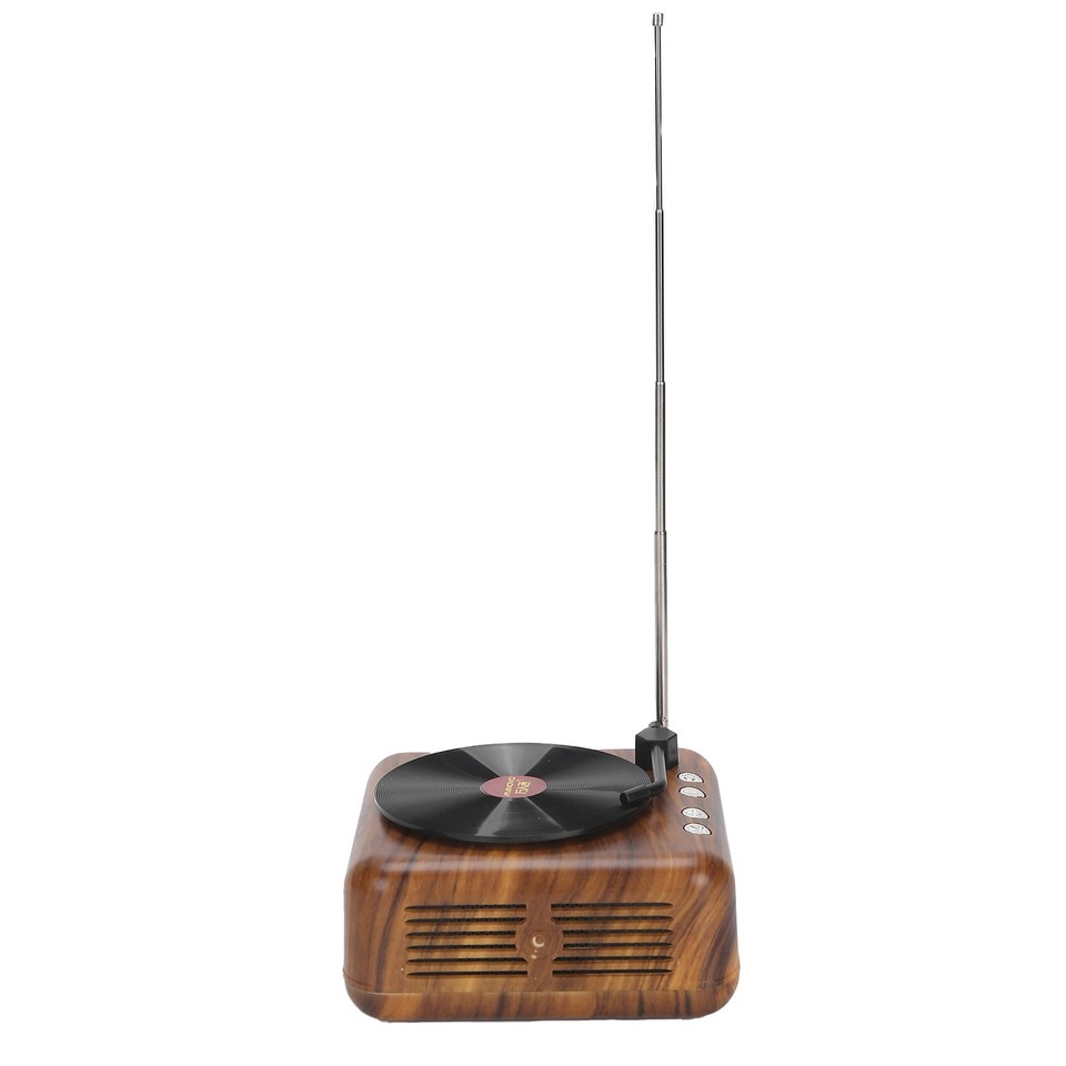 Mini Retro Record Player Speaker Wireless BT High Definition Subwoofer ...