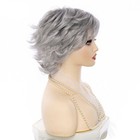 Ladies Short Curly Hair Wig Short Curly Mixed Messy Blonde Women's ...