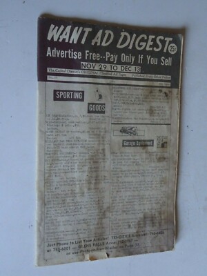 1968 Want Ad Digest 11/29-12/13 Capital District New York | eBay