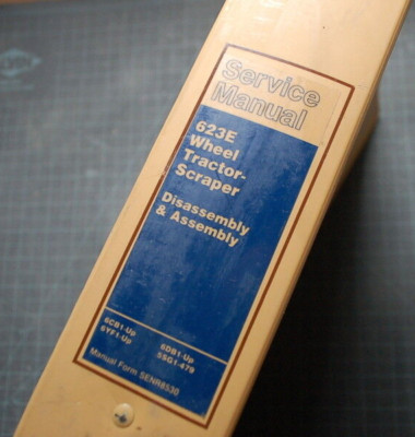 CAT Caterpillar 623E Scraper Service Manual Shop repair disassembly ...