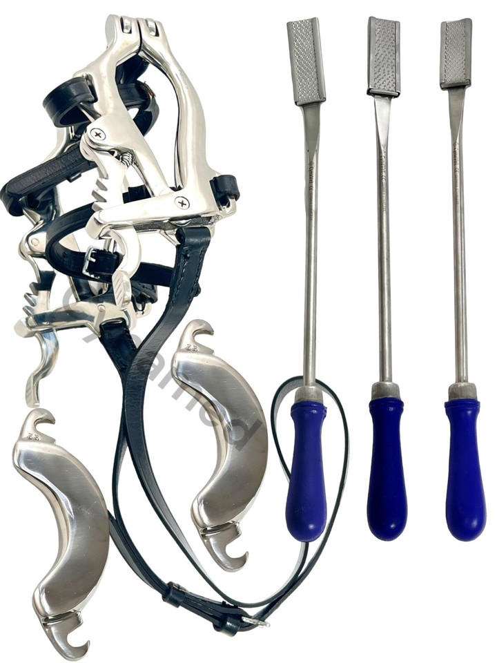 Equine Dental Kit Set McPherson Mouth Speculum Horse Mouth Gag Float ...