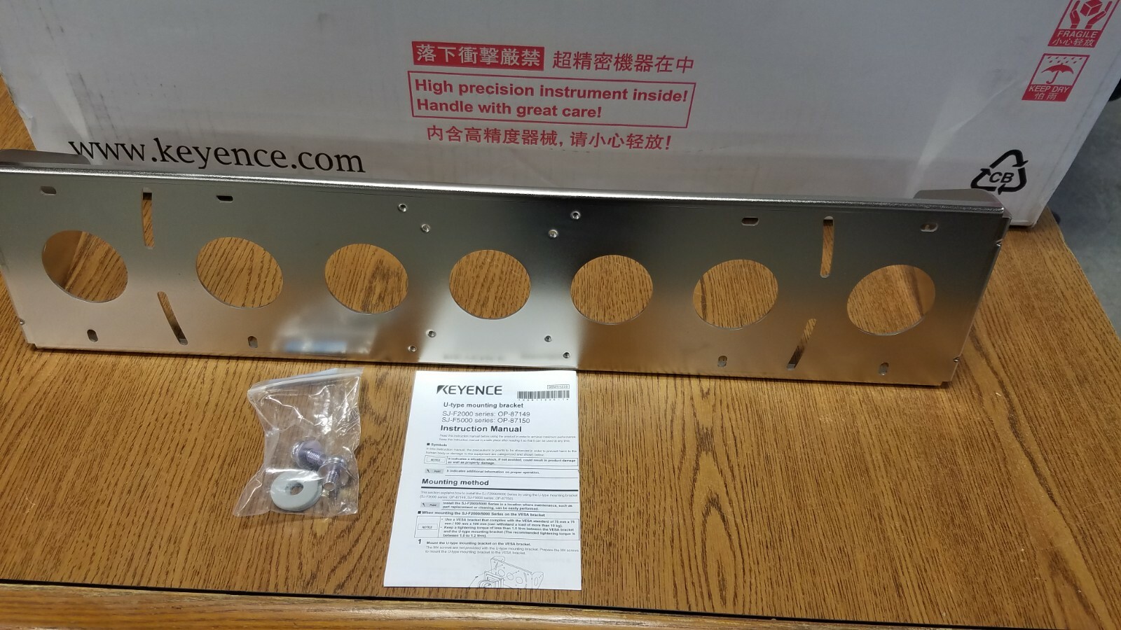 Keyence OP-87150 U-Type Mounting Bracket for SJ-F5000 Series | eBay