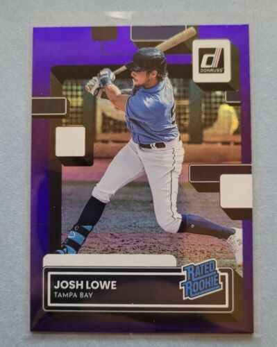 2022 Donruss Josh Lowe #55 Purple Rated Rookie Tampa Bay Rays | eBay