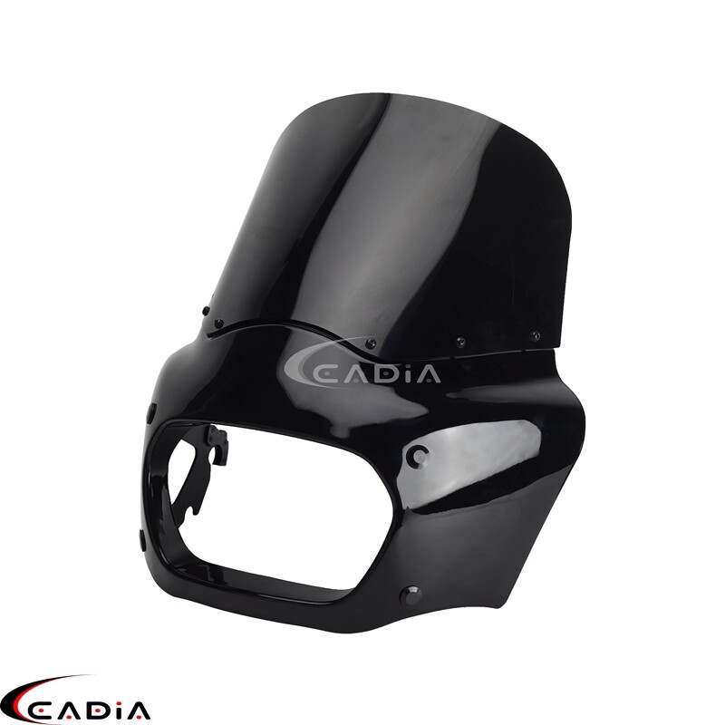 Headlight Fairing Windshield Windscreen For Harley Softail Fat Bob FXFB ...